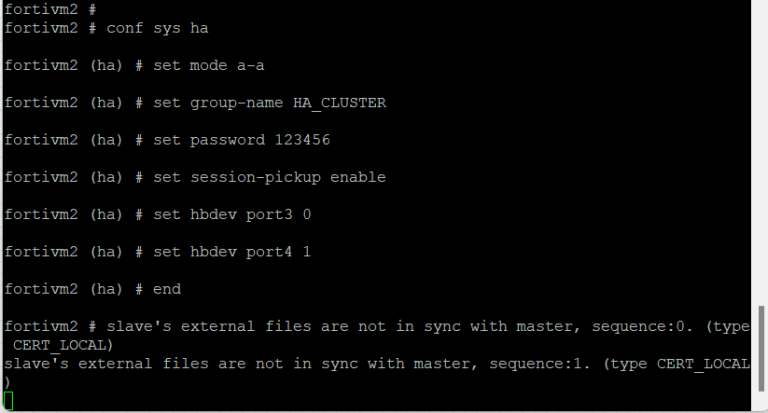 Fortigate Firewall HA (High availability) Deployment - Baris Kaan Yuksel