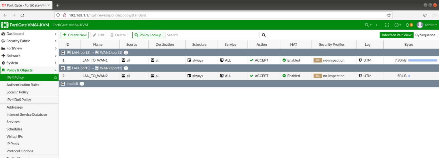 Fortinet Firewall - Multiple WAN ISP Basic Failover - Baris Kaan Yuksel